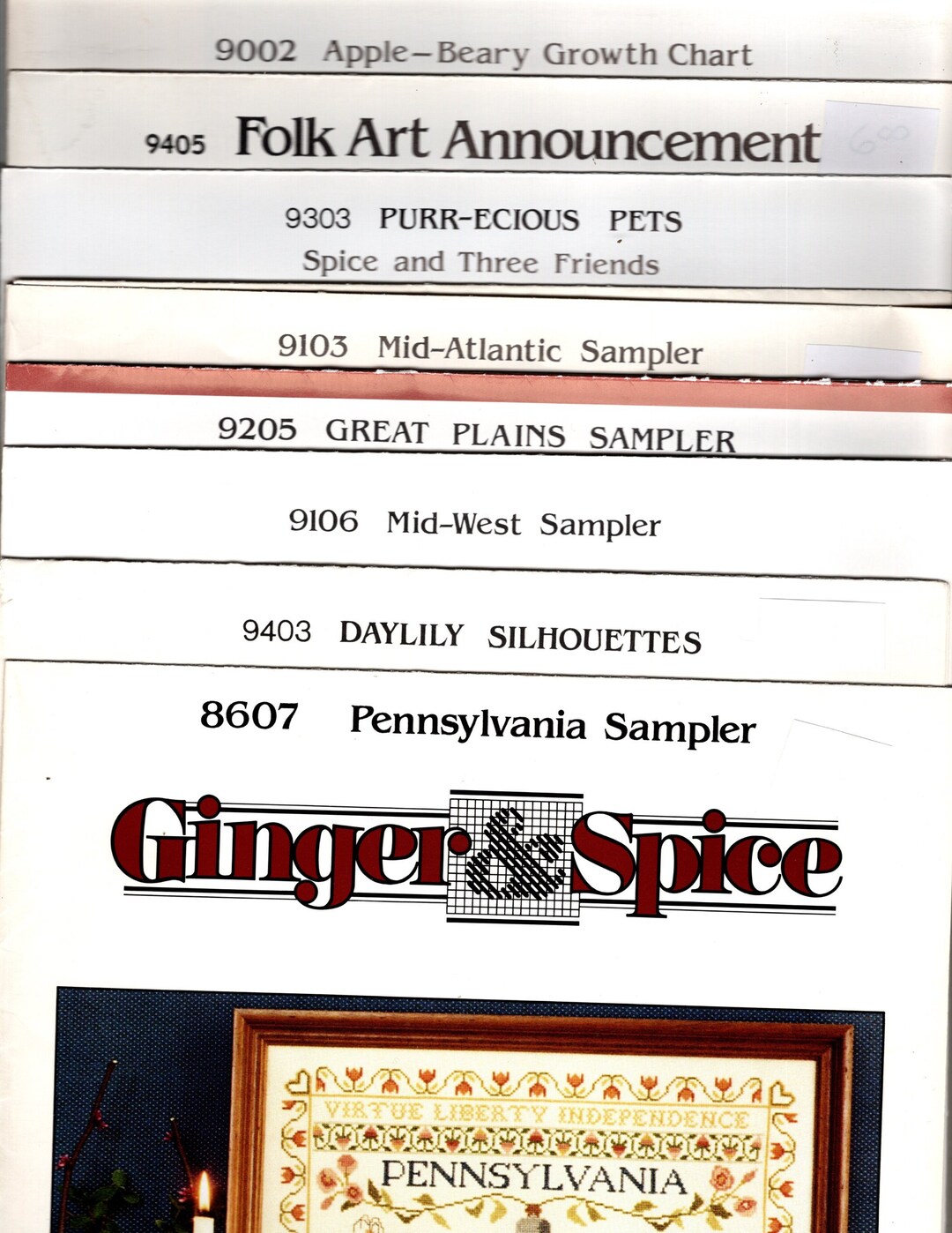 GINGER & SPICE Counted Cross Stitch Leaflets - Your Choice-pennsylvania ...