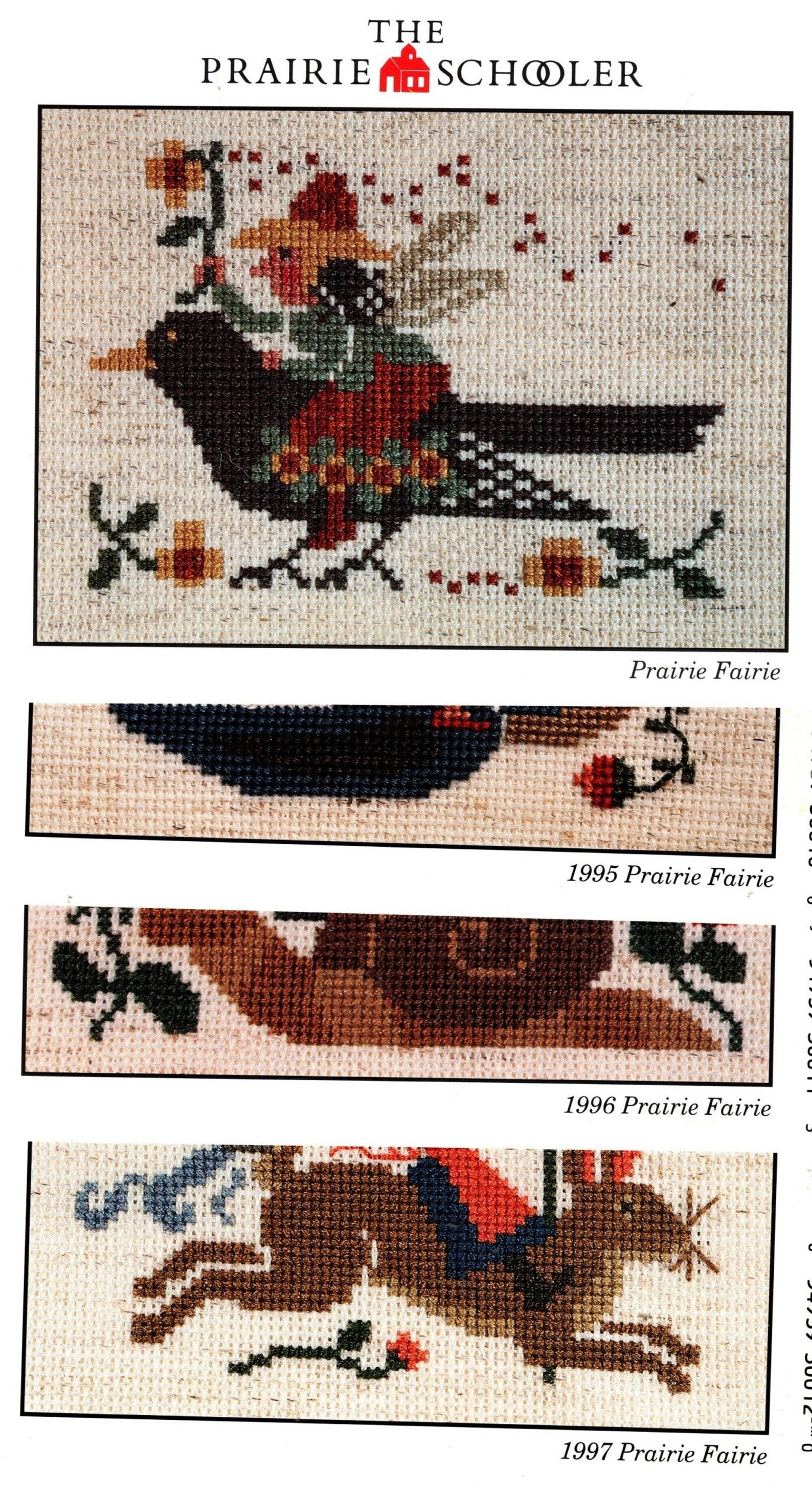 PRAIRIE SCHOOLER Prairie Fairie- Yearly Individual Counted Cross Stitch ...
