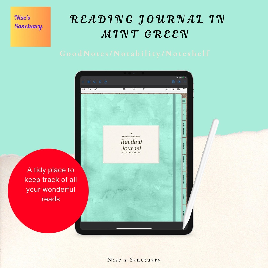 Digital Reading Journal, Digital Journal, Digital Planner, Book Journal ...