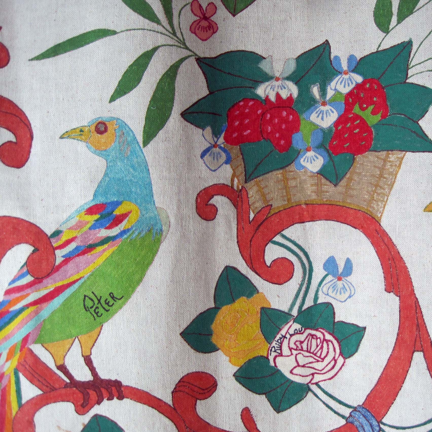 Hand Painted Banner Signed by Artist Ruby Lou Rare Piece of Key West ...