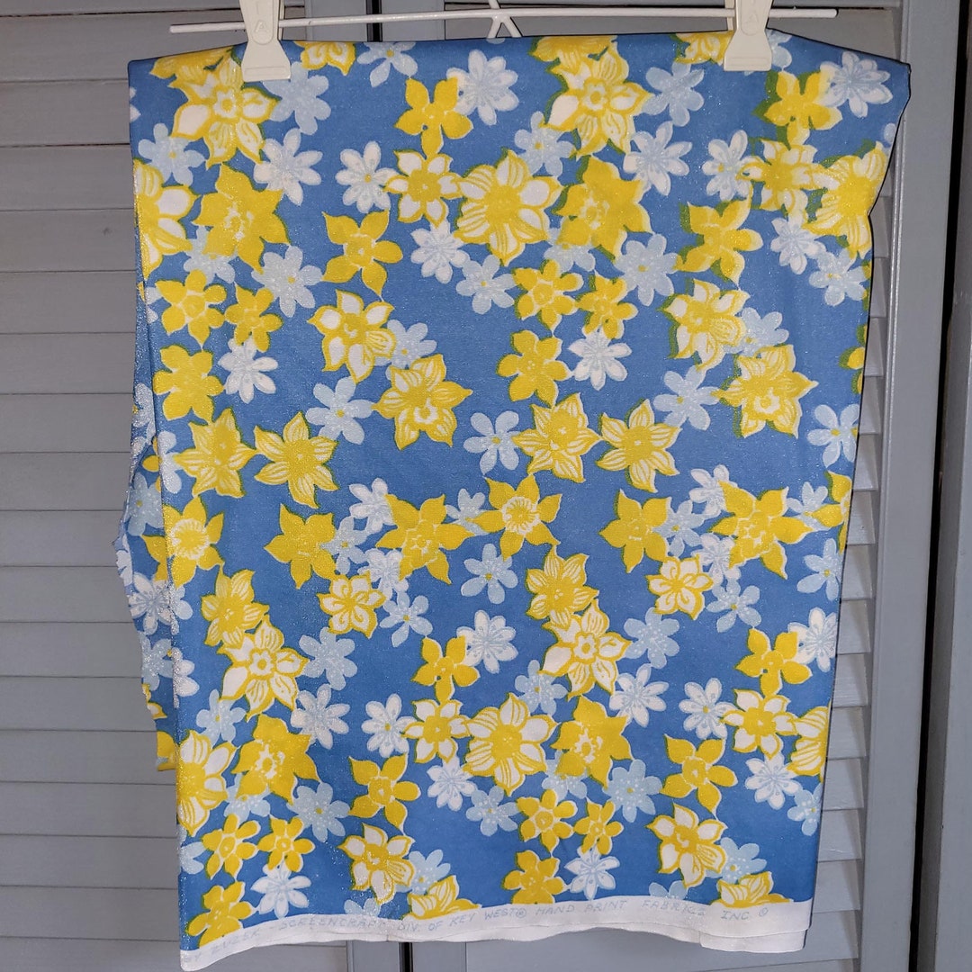 Vintage Key West Stretchy Fabric Frels by Zuzek Screen Print Div. Key ...