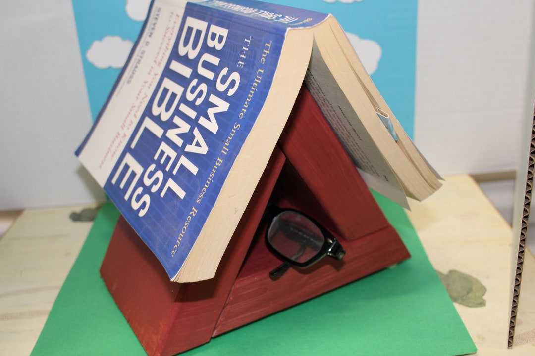 Triangle Book Holder, Triangle Bookmark, Triangle Bookstand, Gift for ...