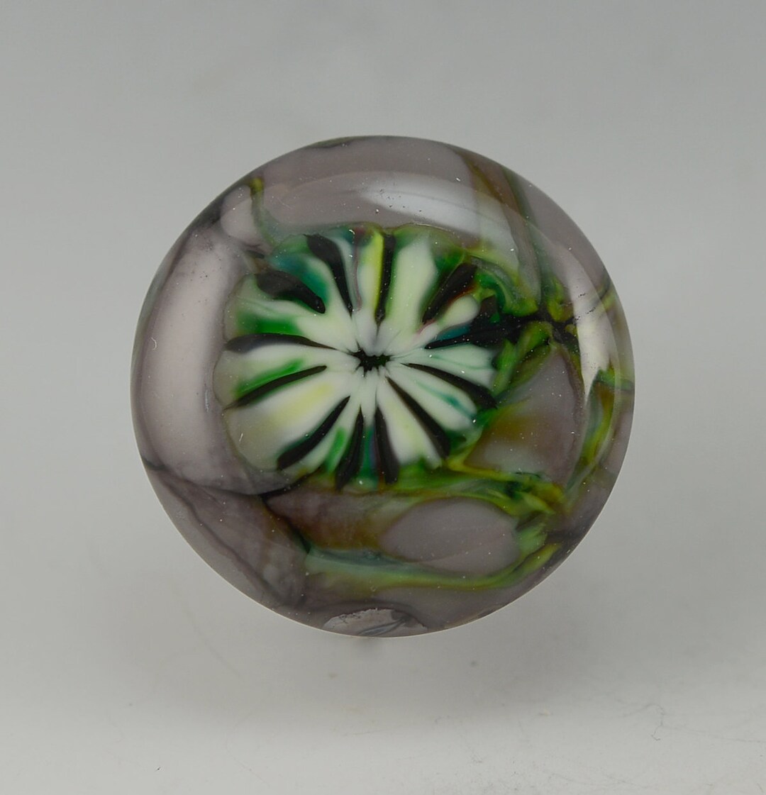 Mossy .... Glass CABOCHON Artsy Organic Lampwork Fused Jewelry Designer ...
