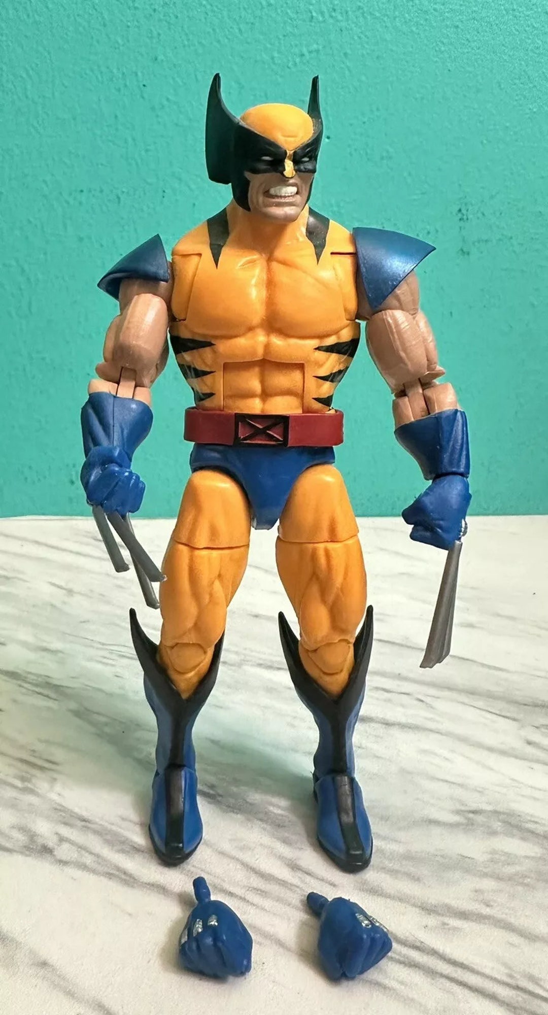 Marvel Legends TIGER STRIPE Wolverine Loose Figure X-men Apocalypse BAF ...