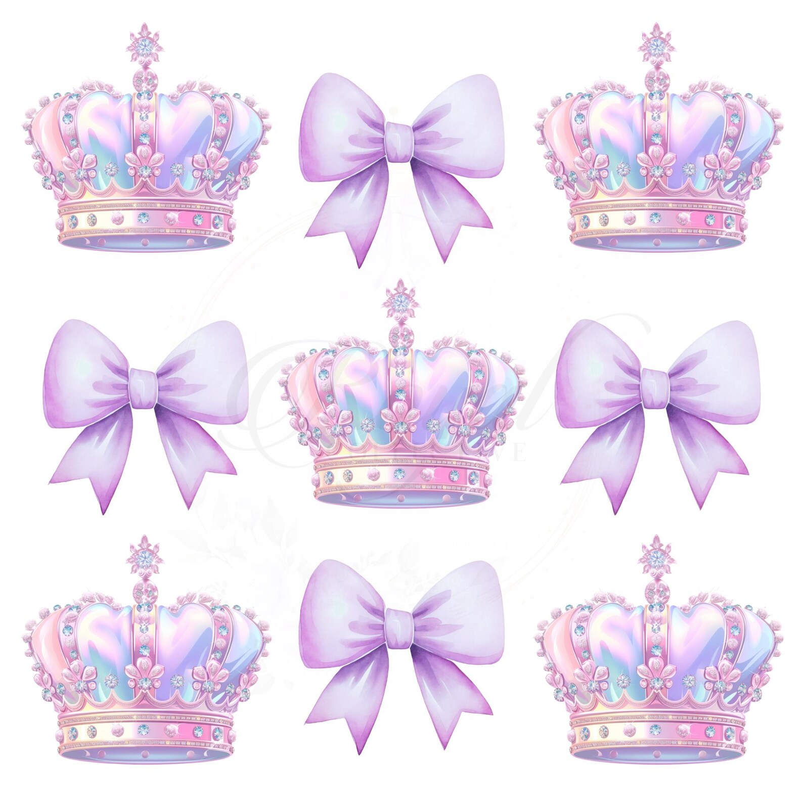 Purple Crown PNG Pageant Crown Coquette Bow PNG Pastel Crown Pageant ...