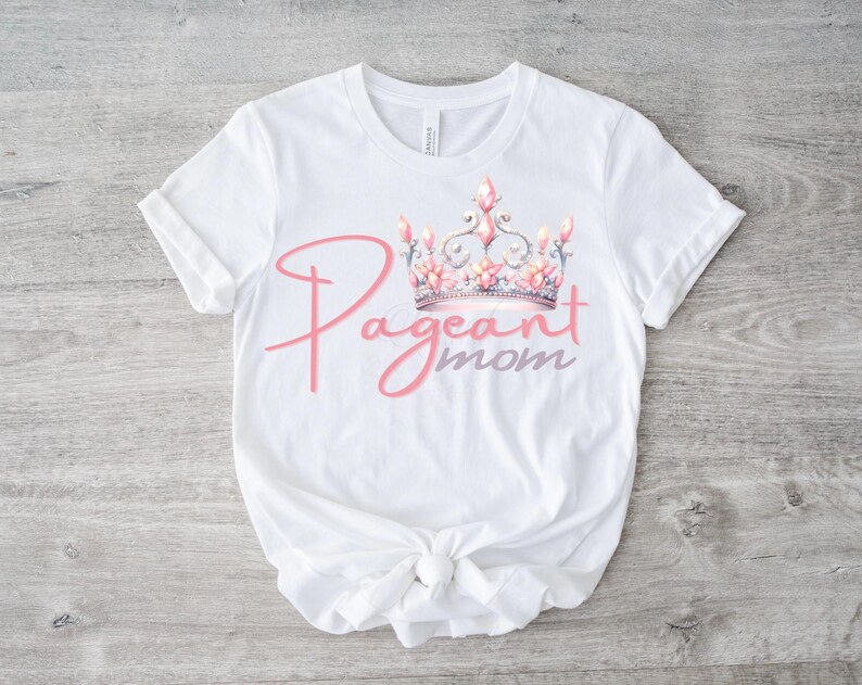 Pageant Mom PNG Pink Pageant Crown Mom PNG Digital Download Preppy ...