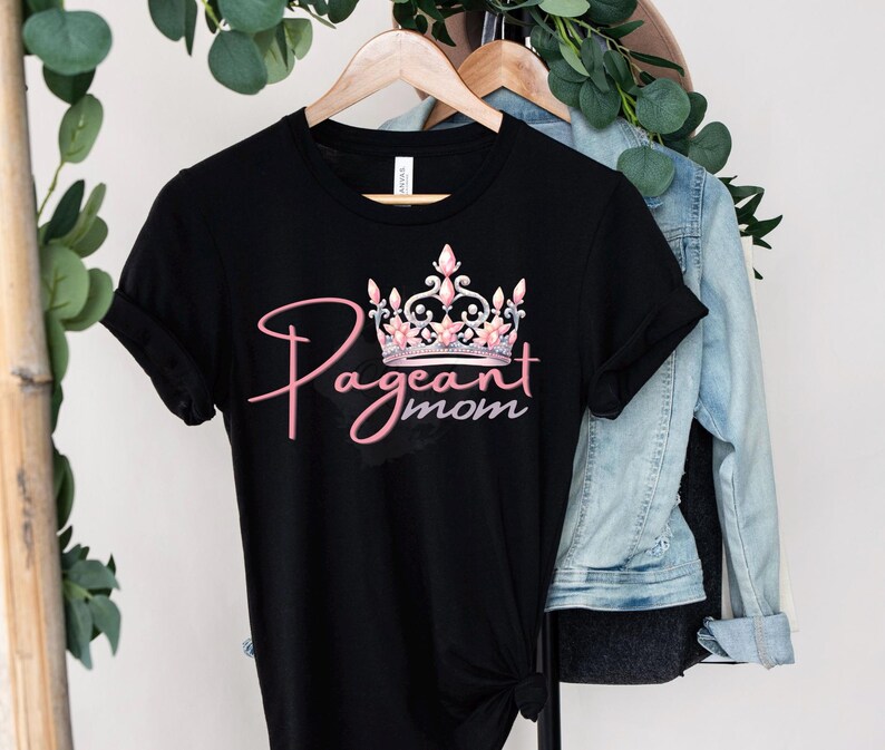 Pageant Mom PNG Pink Pageant Crown Mom PNG Digital Download Preppy ...