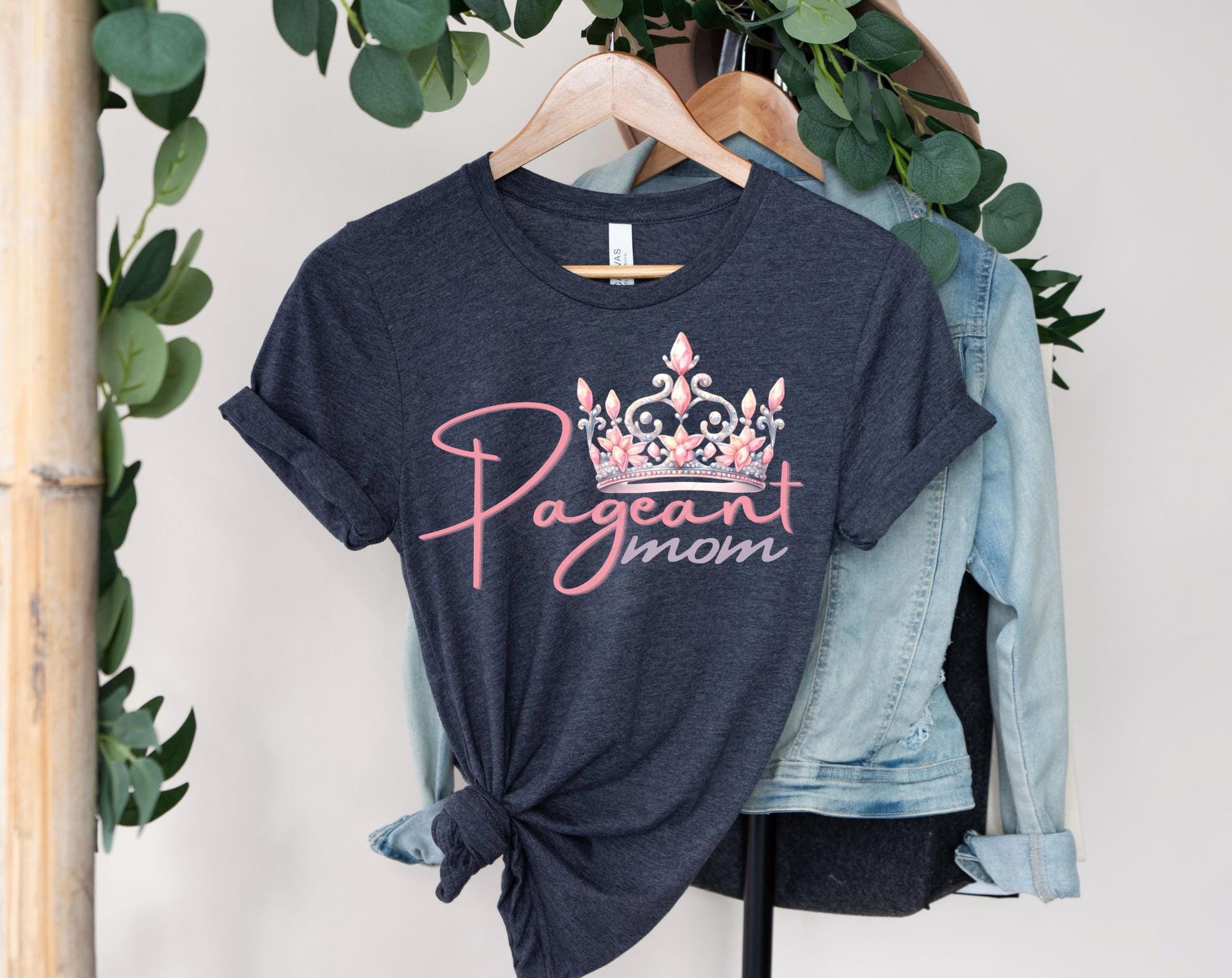 Pageant Mom PNG Pink Pageant Crown Mom PNG Digital Download Preppy ...