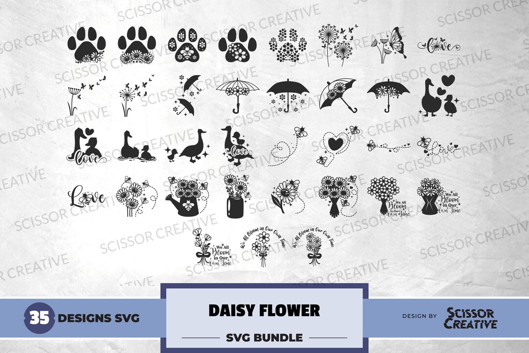 Flower SVG, Cute Flower SVG, Flower, Flower Flower SVG Cut Files for ...