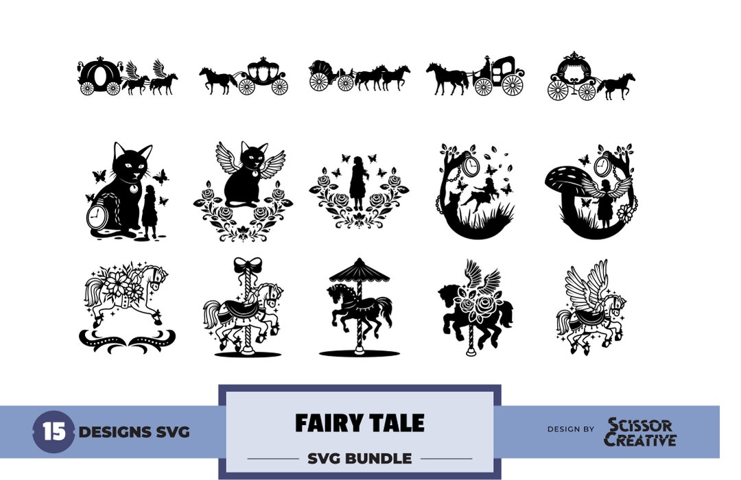Fairy Tale SVG Bundle, SVG Cut Files, Fairy SVG Cut Files - Etsy