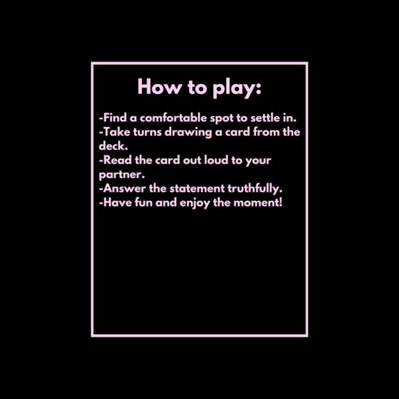 Printable Couples Card Game Date Night Games Relationship Games Digital ...