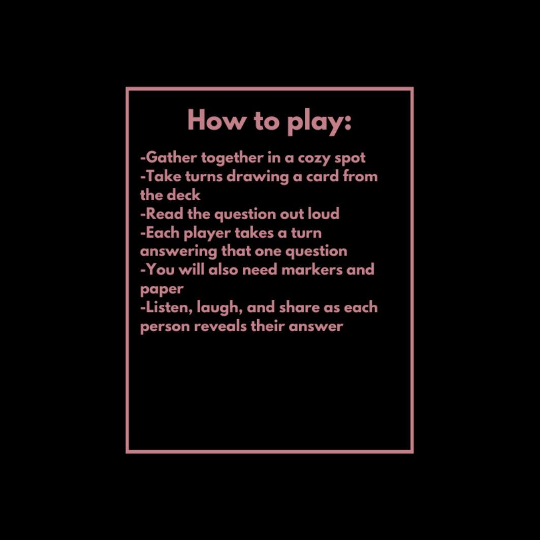 Kids Party Question Card Game, Printable, Creative, Interactive, Fun ...