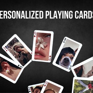 Custom Playing Cards, Personalized Playing Cards, Personalised Deck of ...