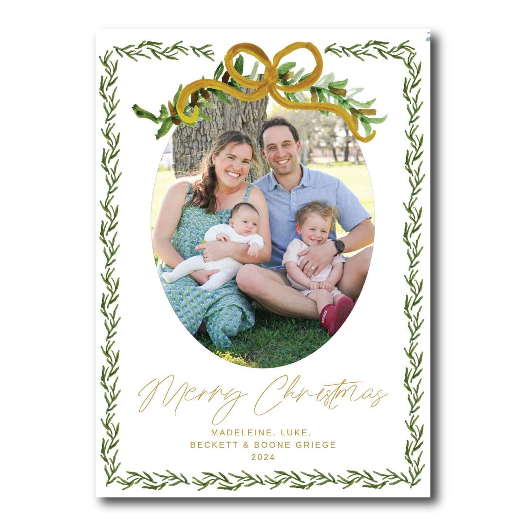 DIGITAL DOWNLOAD: Customizable Holiday Card, Christmas 2024, Holiday ...