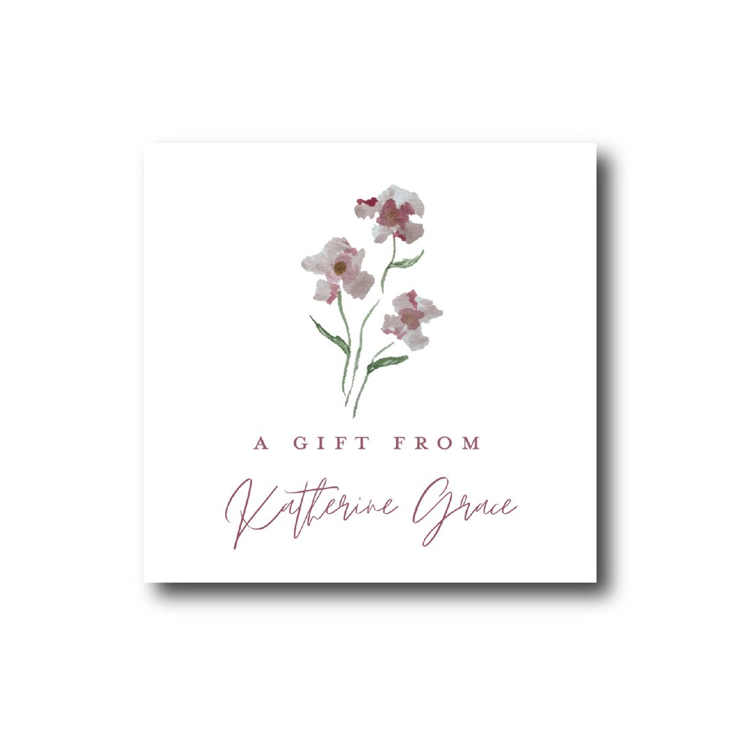 DIGITAL DOWNLOAD: Customizable Gift Tag, Gifting, Enclosure Card, Gift ...