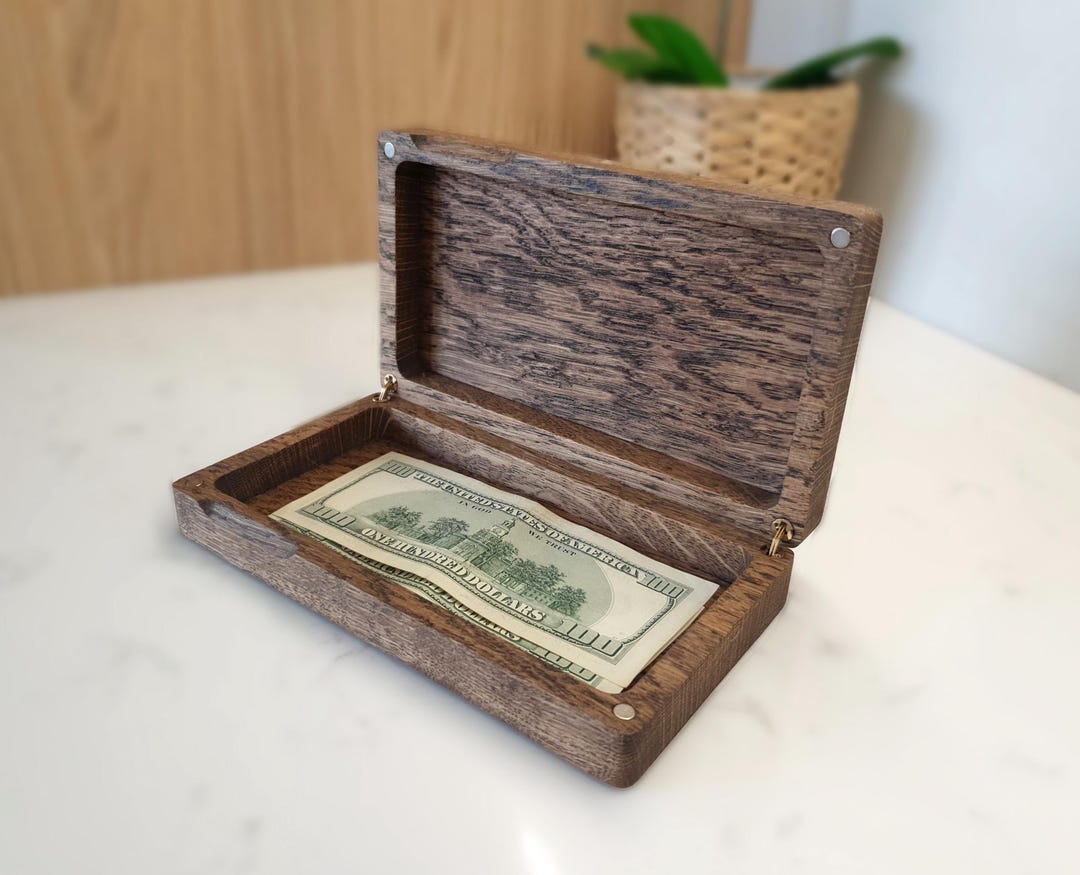 Wooden Gift Box, Engraved Cash Box, Travel Money Box, Savings Gift Box ...