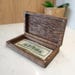 Personalized Wooden Money Gift Box, Wedding Cash Box Engraved Money ...