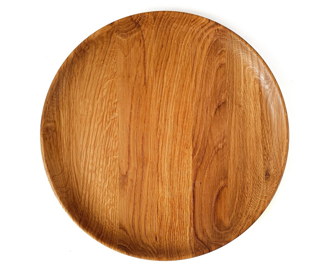 Wooden Plate, Wooden Tableware, Natural Wood Plate, Rustic Plate, Wood ...