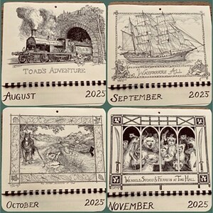 2025 Wind in the Willows Wall Calendar Reprint Illustrated, Printed and ...