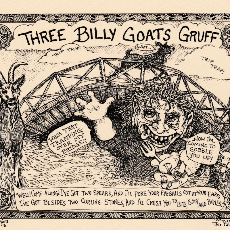 Billy Goat Gruff - Etsy