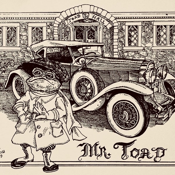 Toad of Wind in the Willows - Etsy