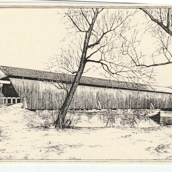 Covered Bridge - Etsy