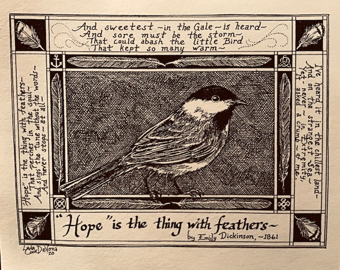Hope is the Thing With Feathers- Six-pack of Emily Dickinson Poetry ...