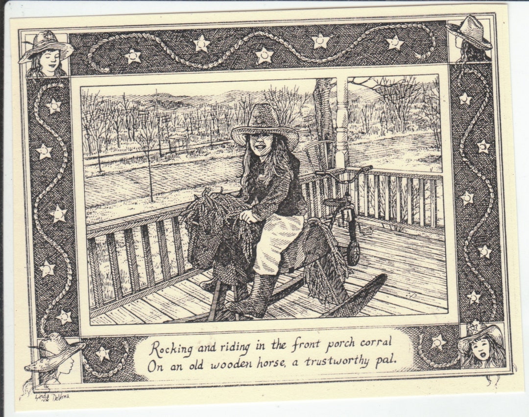 Rocking Horse Rodeo-this 6-pk Features a Rocking Horse Rider W Ropy ...