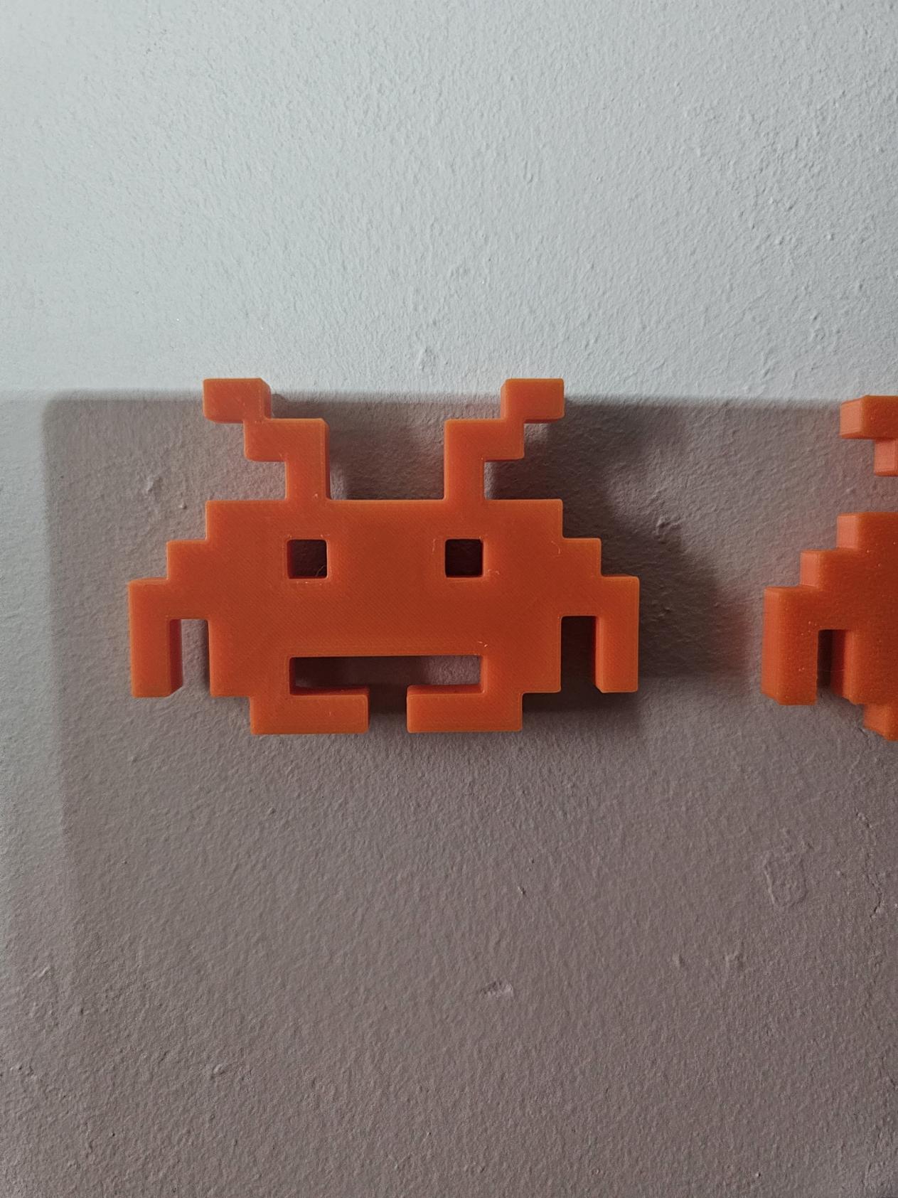 Space Invaders Inspired 2D Wall Art Retro Wall Art 3D Printed - Etsy