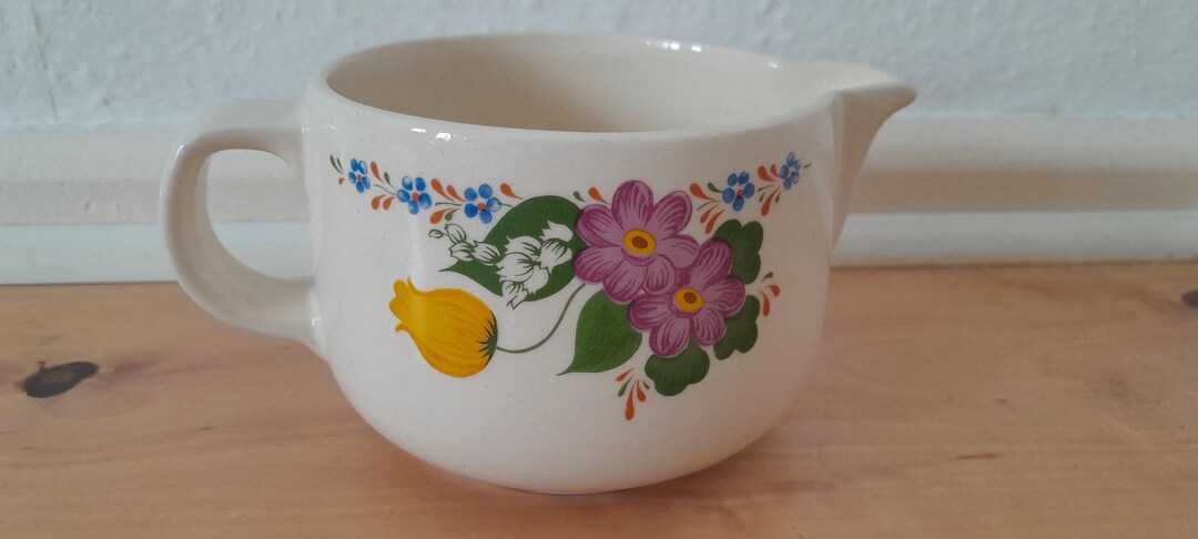 DDR Vintage Milk Jug, Jug, Floral Pattern - Etsy