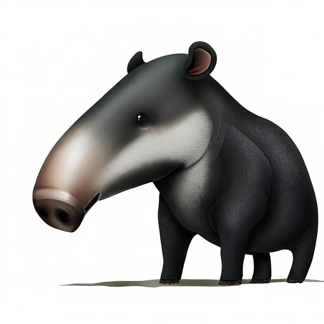 Tapir, Very High Quality JPG and PNG Digital Image, Ready to Print ...