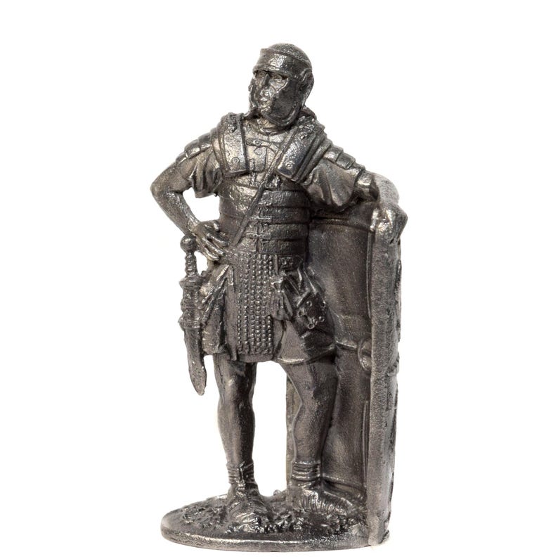 ROMAN Legionary LEGION Ancient ROME 1/32 Metal Tin Figure 54mm Tin Toy ...