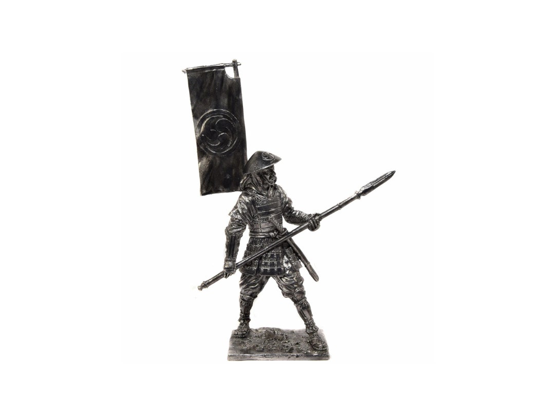 JAPANESE Ashigaru WARRIOR Medieval JAPAN Metal Tin Figure Tin Toy Soldier Not A Toy - Etsy