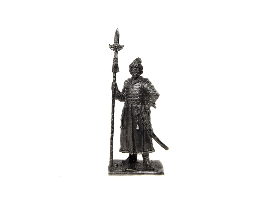 RUSSIAN Strelets MUSCOVITE Warrior MUSCOVY Warrior 1/32 54mm Metal Tin ...