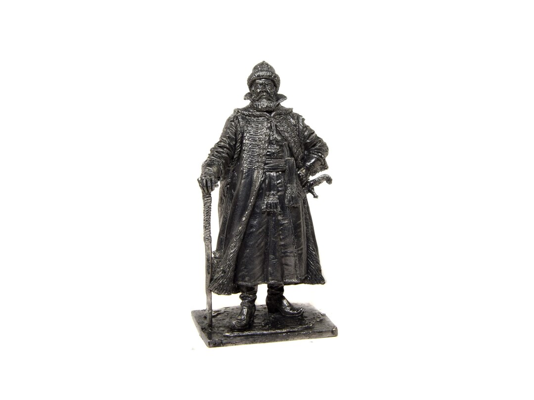 RUSSIAN Strelets MUSCOVITE Warrior MUSCOVY Warrior 1/32 54mm Metal Tin ...