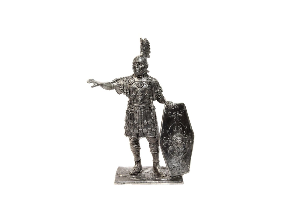 ROMAN Auxiliary OFFICER Ancient ROME 1/32" Metal Tin Figure Tin Toy ...
