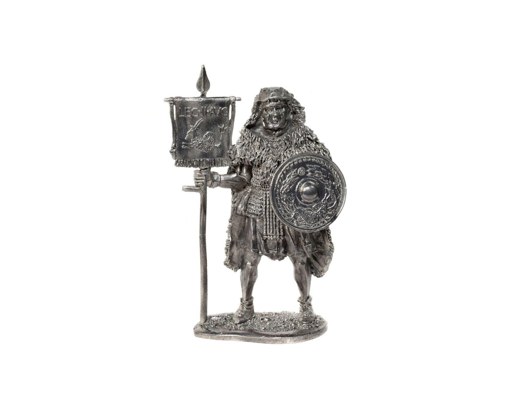 ROMAN Legion VEXILLARIUS Ancient ROME 1/32 Metal Tin Figure Tin Toy ...