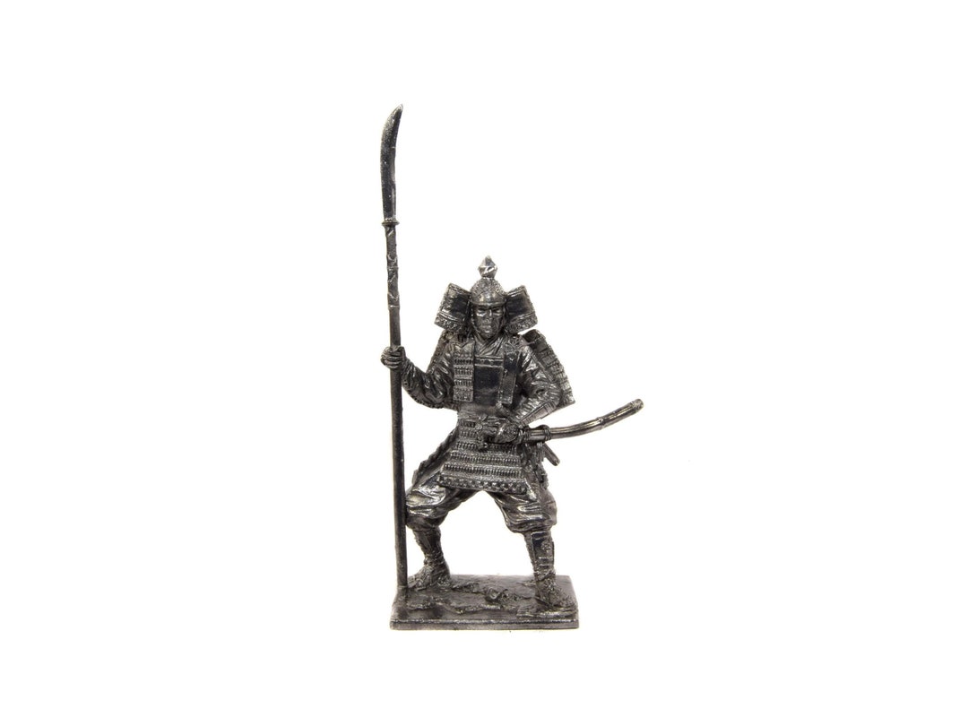 JAPANESE Samurai WARRIOR Medieval JAPAN 54mm Metal Tin Figure Tin Toy ...