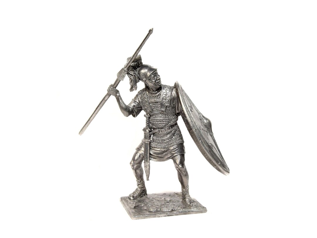ROMAN Legionary LEGION Ancient ROME 1/32" Metal Tin Figure Tin Toy ...