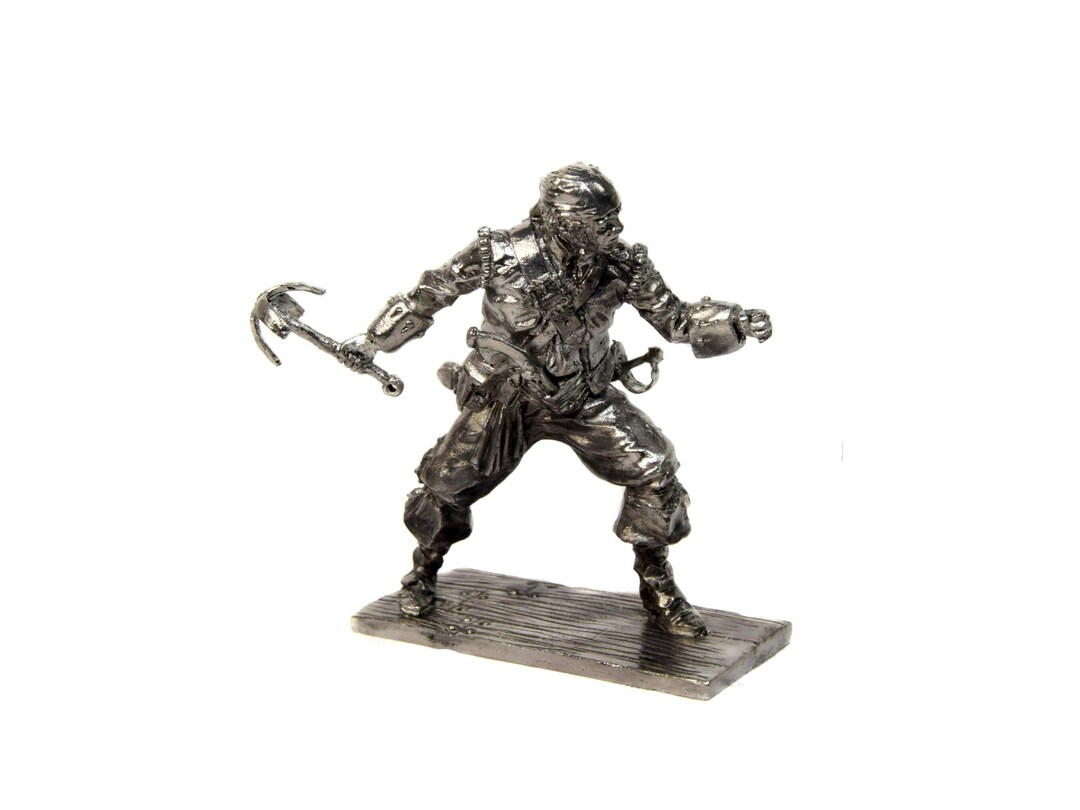 Pirate Corsair 54mm Metal Tin Figure: Naval Buccaneer Toy Soldier - Etsy