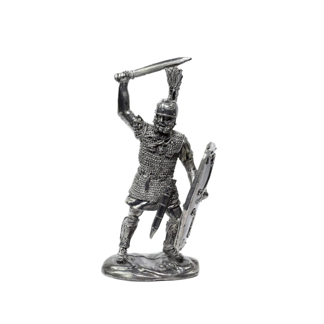 ROMAN Centurion of LEGIO II Ancient Rome 1/32 Tin Figure Tin Toy ...