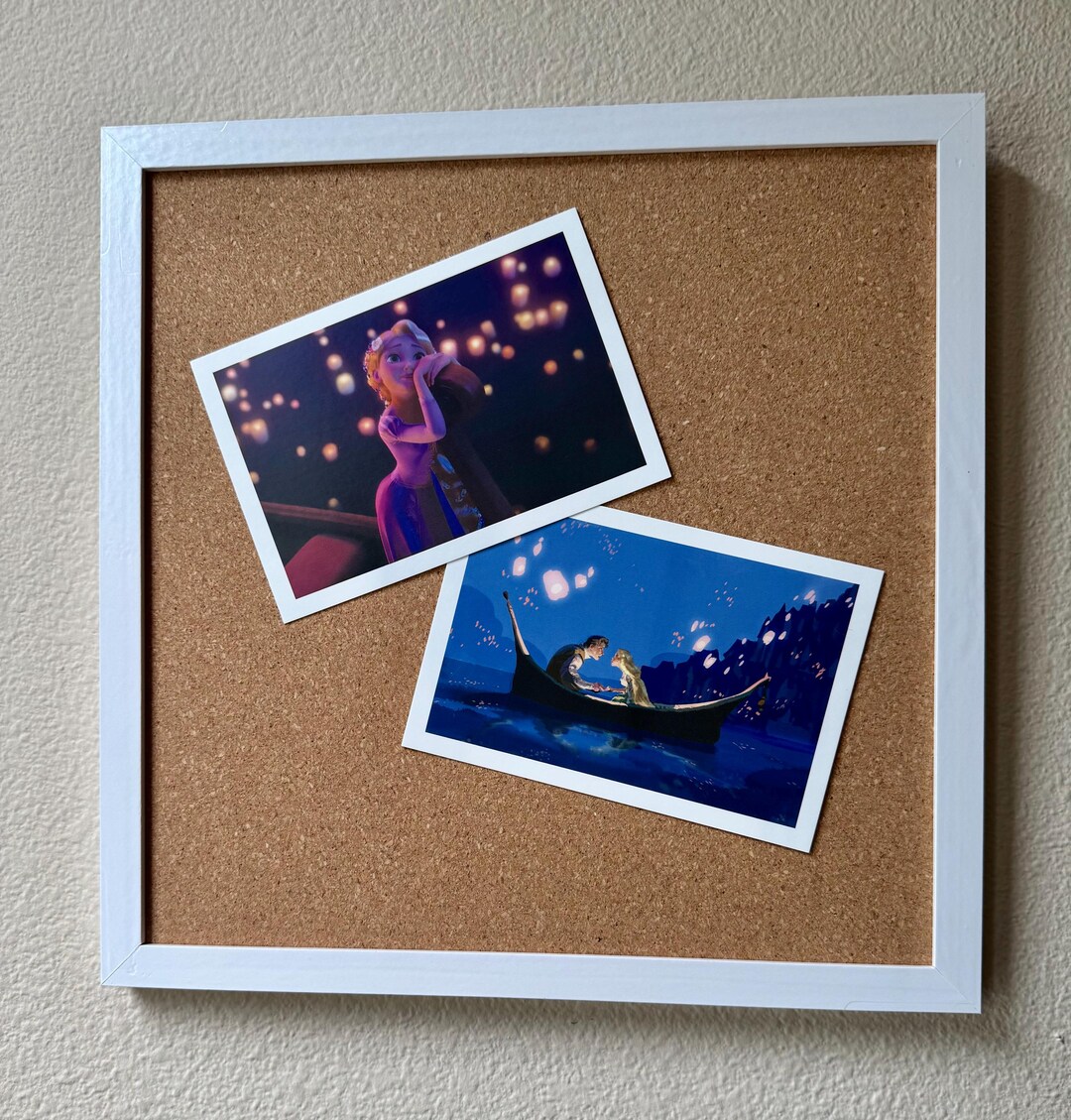Disney Rapunzel and Flynn Ryder Pin Boards Made From Disney Post Cards ...