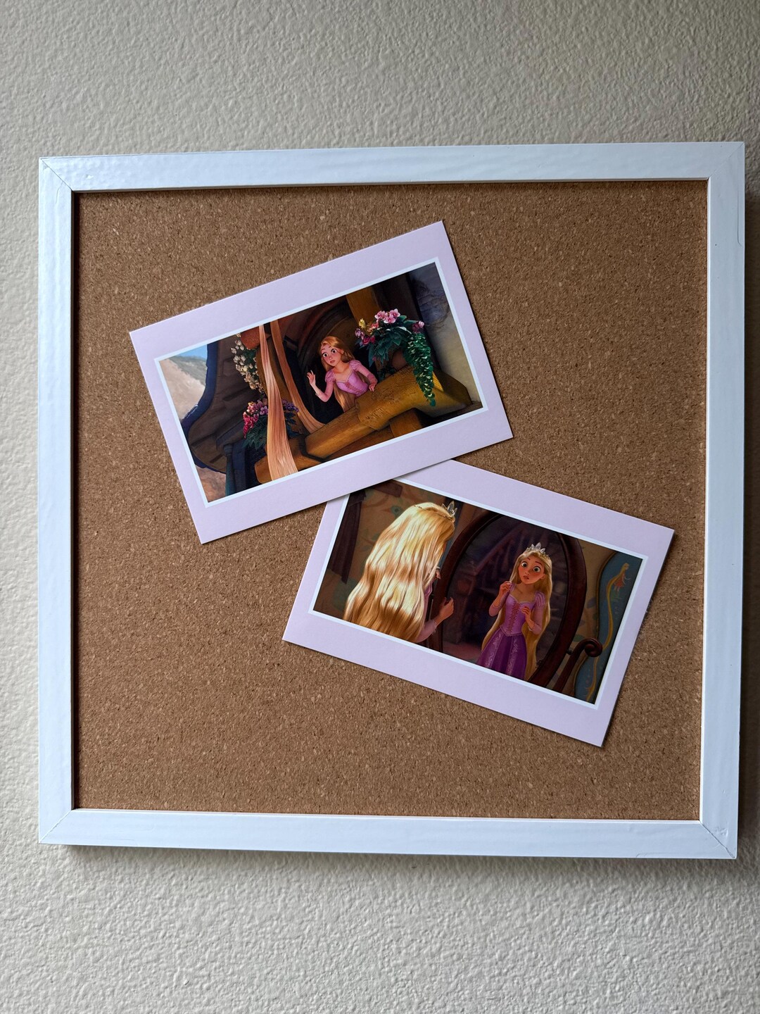 Disney's Rapunzel Postcard Pin Board Featuring 2 Classic Disney Post ...