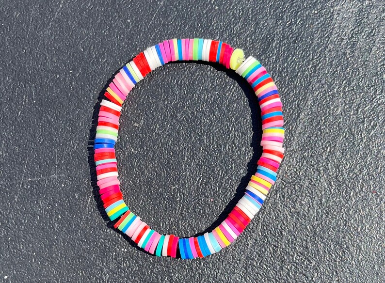 Multi-color Shade Mix Bracelets - Clay Bead - Etsy