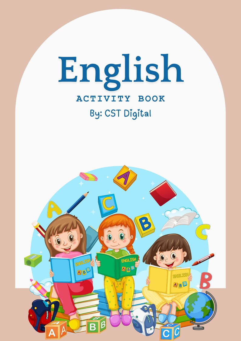 English Activity Book for Young Learners Busy Books - Etsy