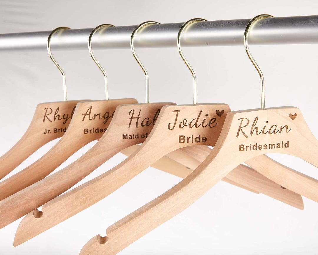 Personalized Hangers,engraved Hangers for Bride & Groom,wedding Gift ...