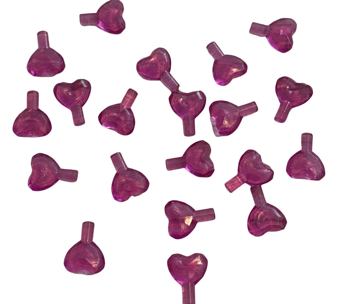 10pcs. Pink Hearts for Brick Parts - Etsy