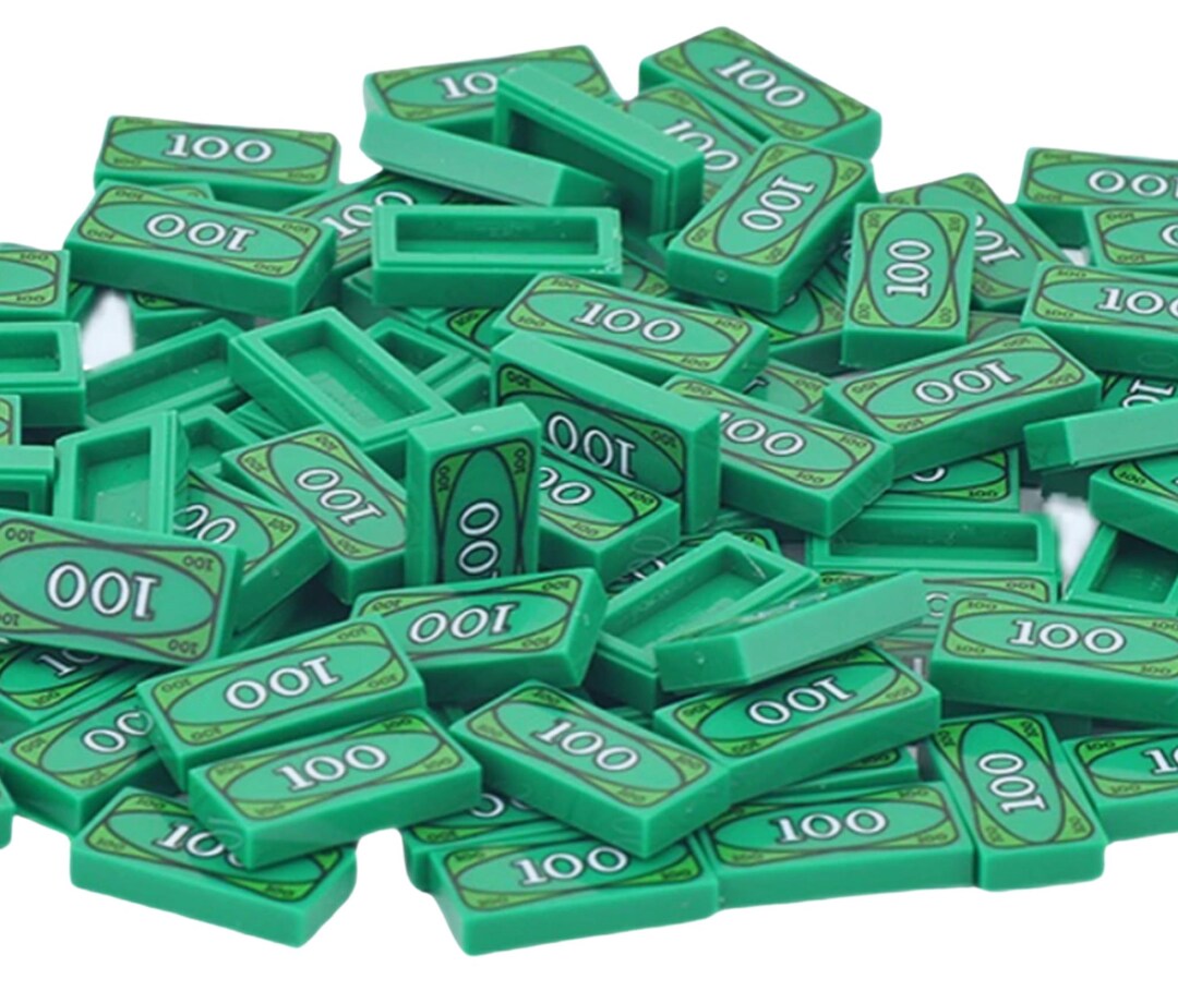 20pcs. Green Money Tiles for Brick Parts-dollar Toy Accessories - Etsy