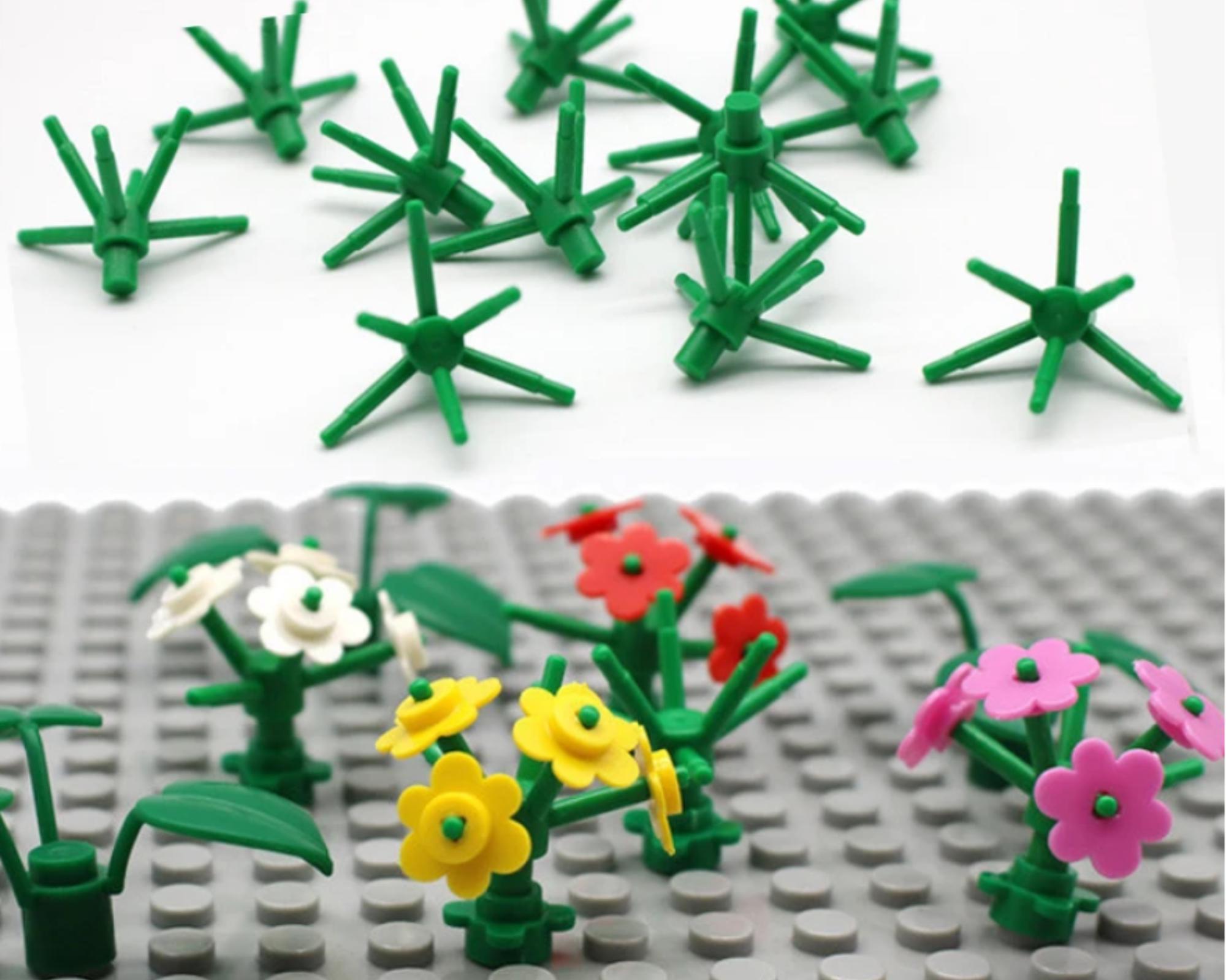 100pcs.green Foliage ONLY for Building Blocks-leaves, Trees, Bushes ...