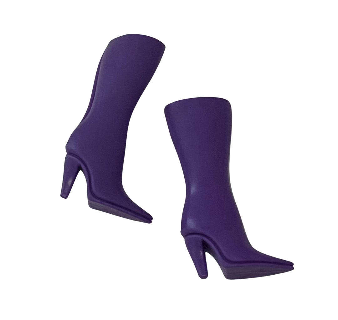 3 Pairs of Purple Knee Length High Heels-for Dolls 11.5” - Etsy